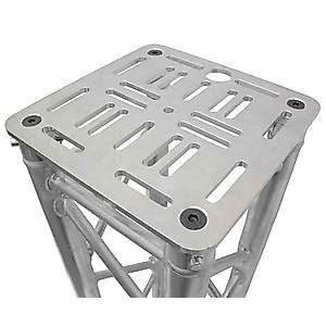 ProX XT-BP12AH 12" Aluminum 8mm Slotted Holes Truss Top Plate for F34 F32 F31 Conical Square Truss with Twist Locks and Connectors
