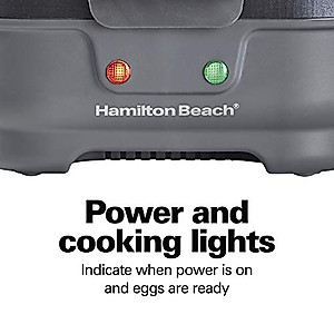 Hamilton Beach Electric Egg Bites Cooker & Poacher with Removable Nonstick Tray Makes 2 in Under 10 Minutes, Teal (25506)