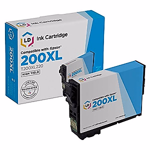 LD Products Remanufactured Ink Cartridge Replacement for Epson 200XL ( Cyan )