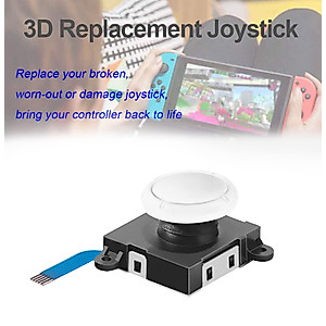 Joycon Joystick Replacement, Switch Joysticks Left/Right Analog Thumb Sticks for Nintendo Switch Joycon/Switch Lite/Switch OLED, Joycon Repair Kit with Thumbstick Caps & Drift Fix Tools