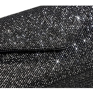 GEGELE Women's Sparkly Evening Bags Glitter Rhinestone Clutch Purse for Party Prom Wedding (Black)