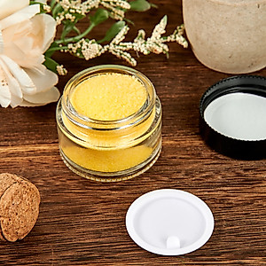 1oz Glass Jar with Lid, Hoa Kinh 25Pack Clear Round Containers Cosmetic Glass Jars with Inner Liners and Black Lids Travel Jars for Storing Lip and Body Scrub, Lotion, Body Butter, Bath Salts, Liquid