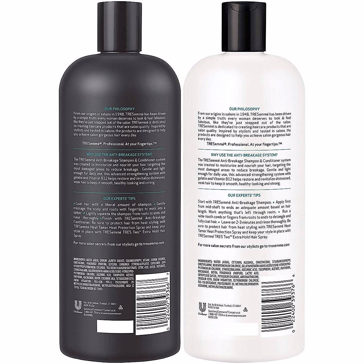 Tresemme Anti-Breakage Shampoo and Conditioner Set, 28 Fluid Ounce Each