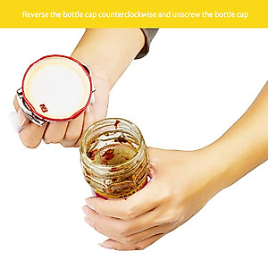 Jar Opener for Weak Hands, Lid Opener - Powerful Lid and Jar Opener, Quick Opening Tool for Cooking & Everyday Use, Jar Opener Wrench for Seniors Arthritis Elderly to Open Jar Easily