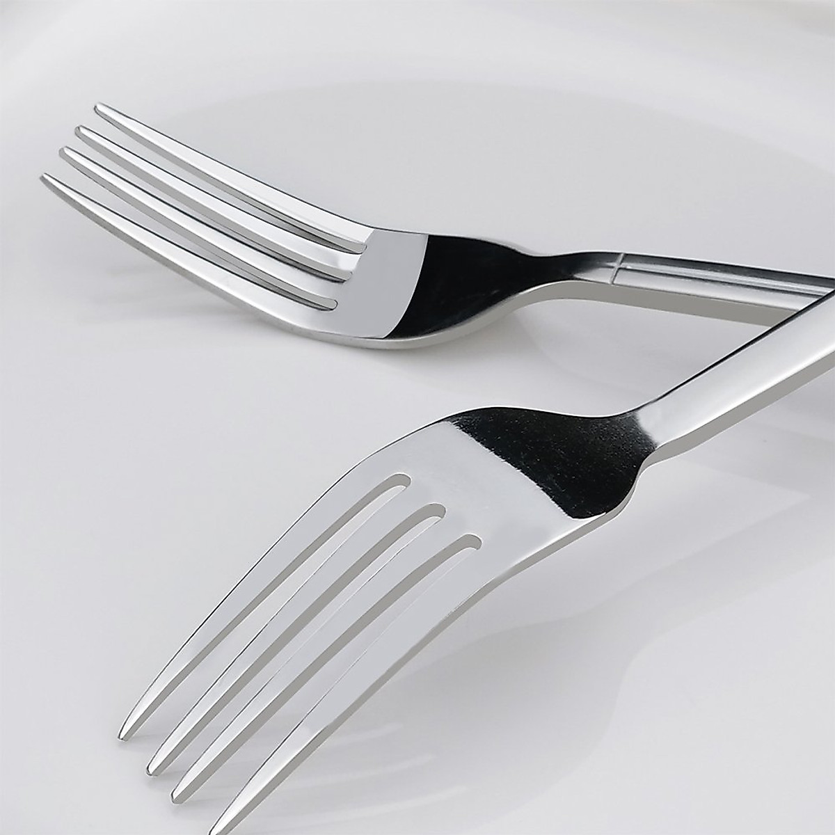 Lesbin 12-Piece Stainless Steel Dinner Forks, 7.97-Inch