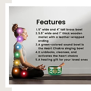 SINGING BOWL (GREEN, 5 IN)