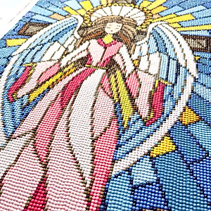 5D Diamond Painting Kits for Adults Full Drill Round with AB Diamonds - an Angel Diamond Art