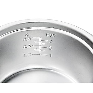 Elite Gourmet Elite Cuisine ERC006 Electric Rice Cooker with Automatic Keep Warm Makes Soups, Stews, Grains, Hot Cereals, White, 6 Cups Cooked (3 Cups Uncooked