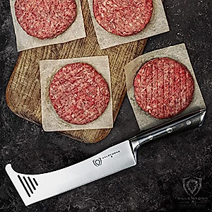 Dalstrong Spatula Knife Hybrid Utensil - 8 inch - Gladiator Series Elite - High Carbon German Steel Kitchen Knife - G10 Handle - Multi-Purpose - BBQ, Chop, Slice, Grill, Flip - Sheath - NSF Certified