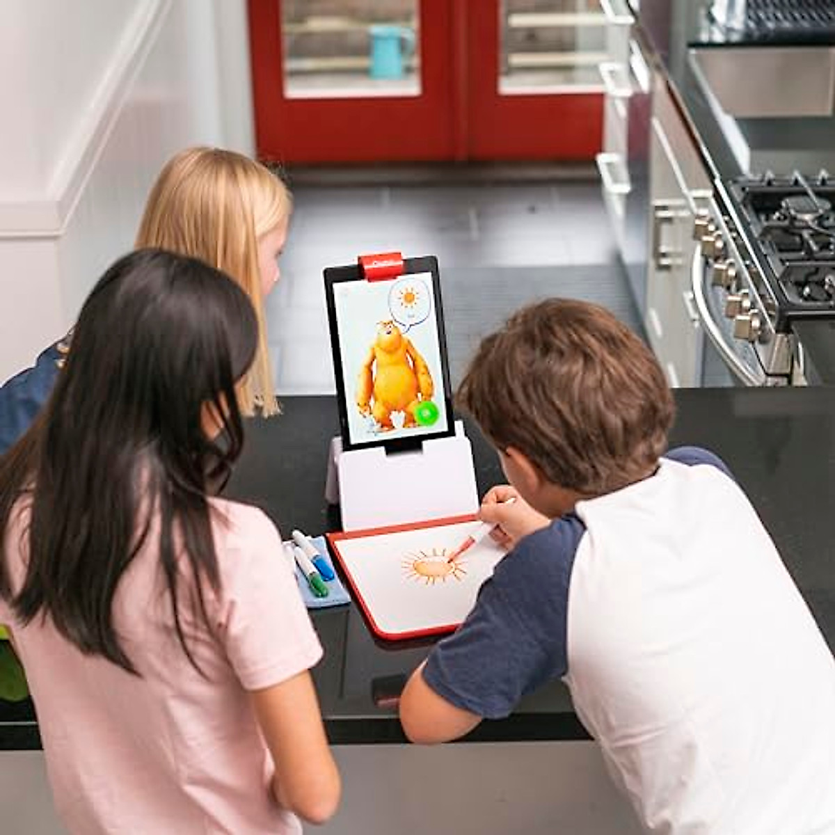 Osmo Creative Starter Kit - 3 Educational STEM Games for Ages 5-10, Drawing & Physics - For Fire Tablets