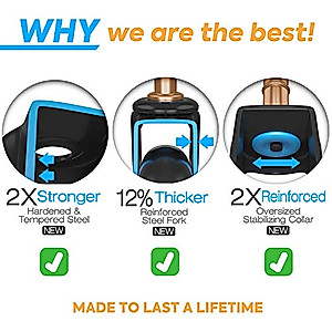 Office Chair Wheels for IKEA Chairs ONLY | Soft Rubber Computer Chair Caster Wheels Protect Your Hardwood Floors Better Than Any Office Chair Mat, Set of 5 Desk Chair Wheels, No Scratching or Marking.