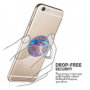 Cell Phone Ring Holder Stand, Lightweight and Convenient 360 Degree Rotation Universal Smartphone Round Ring Holder, Compatible with Smartphones and Tablets (Camouflage Elephant)