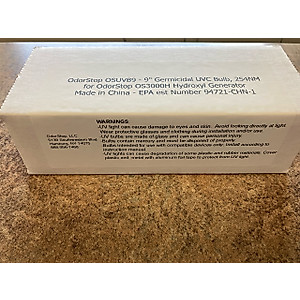 OdorStop OSUVB9-9" Germicidal UVC Bulb, 254NM OS3000H Hydroxyl Generator