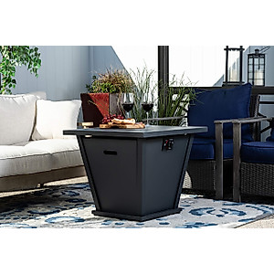 Bond Manufacturing 51843 28in Olivera Fire Table, Black