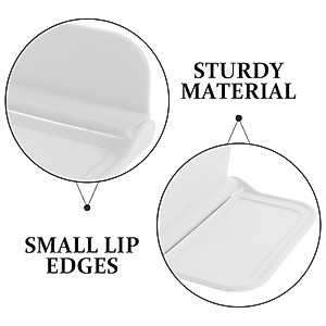 Cabilock 1 Floating Shelf, Foldable Wall-Mounted Shelf, Shower Caddy, Storage Rack, White, FW3021234N8SD36