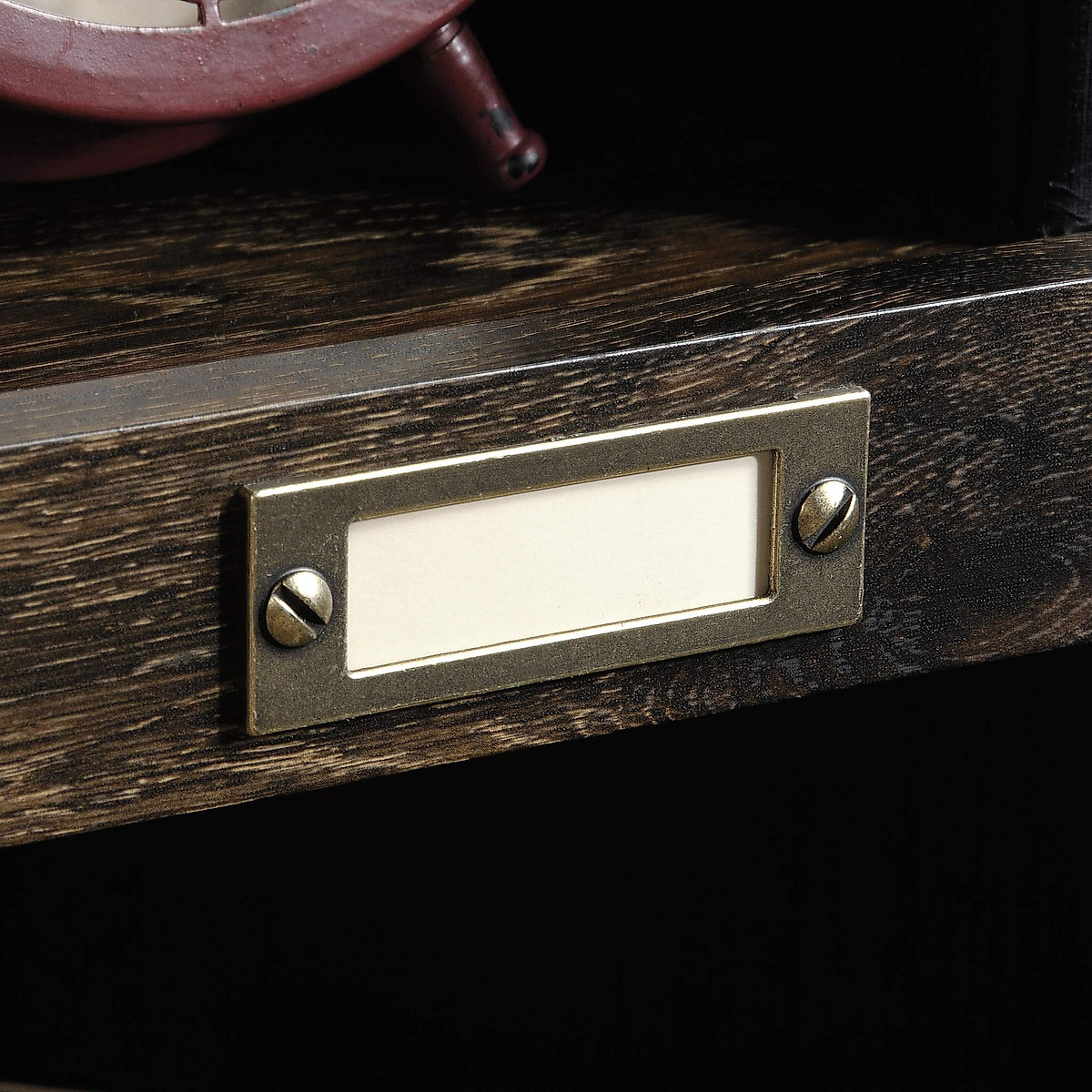 Sauder Barrister Lane Bookcase/ Book Shelf, Iron Oak finish