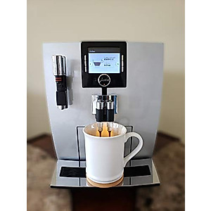 Essential Drinkware 15oz Entice Ivory White Tall Ceramic Coffee Mug, Set of 4 - Large handles, dishwasher and microwave safe