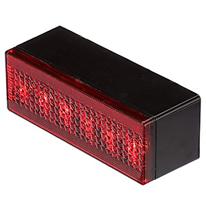 Attwood 14064-7 LED Low-Profile Trailer Light Kit — 2 Stop/Tail/Turn Submersible LED Lights, License Plate Bracket, Wiring Harness