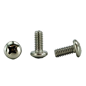Chenango Supply Stainless 8-32 x 3/8inches (3/8inches to 3inches Lengths Available) Pan Head Machine Screws, Full Thread, Phillips Drive, Stainless Steel 18-8, Machine Thread (100 pcs, 8-32 x 3/8)