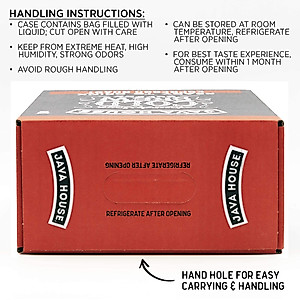 Java House Cold Brew Coffee On Tap, (128 Fluid Ounce Box) Not a Concentrate, No Sugar, Ready to Drink Liquid (Espresso, Pack of 1)