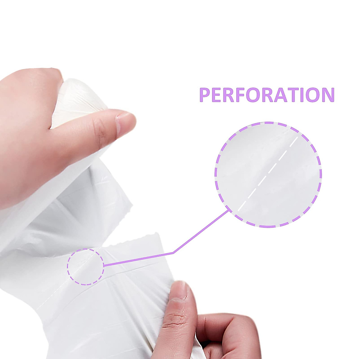 Trash Bags 13 Gallon Tall Kitchen Garbage Bags, Inwaysin Recycle Bags, Biodegradable White Trash Bags, 75ct