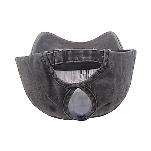 Splash Brothers Customized Mom Life Heart Ponytail Hats for Women, Funny Adjustable Washed Cotton 3D Embroidered Baseball Cap for Mom Mama Grandma