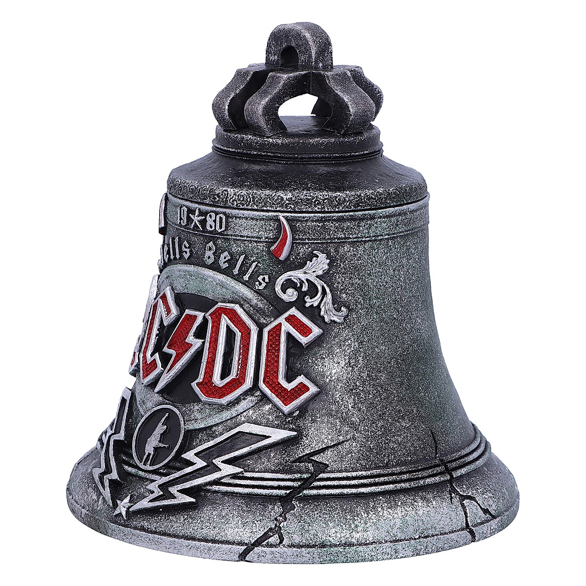 Nemesis Now ACDC Hells Bells Storage Box, Secret Compartment, Money Holder, Officially Licensed Collectible Merchandise and Gift for Rock Band Fans 13cm