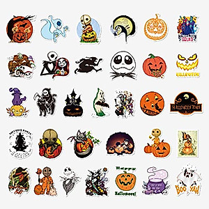 Halloween Stickers, 60PCS Waterproof Vinyl Stickers for Laptop Water Bottle Computer Skateboard Phone Case