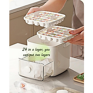 Portable Ice Maker, Countertop Ice Cube Machine with Clear Window, White