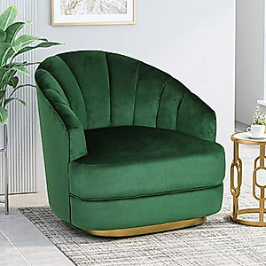 Christopher Knight Home Condit Club Chair, Emerald + Copper