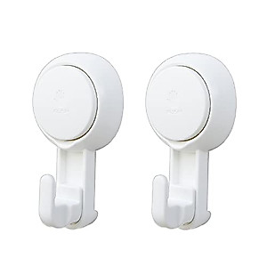 ZCASMOS Heavy Duty Suction Cup Hooks(11LBs), Removable and Reusable Suction Hooks (Set of 2)