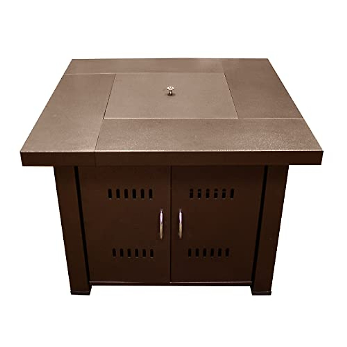 AZ Patio Heaters Outdoor Fire Pit in Hammered Bronze with Cover