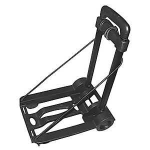 Generic Folding Luggage Cart 2 Wheels Folding Hand Truck Collapsible Dolly for Moving Shopping