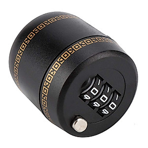Black Plastic Wine and Liquor Bottle Locks Bottle Password Code Lock Combination Locks Seal Wine Whiskey Bottle Top Stopper Wine Digital Lock for Wine Prevention of Burglary
