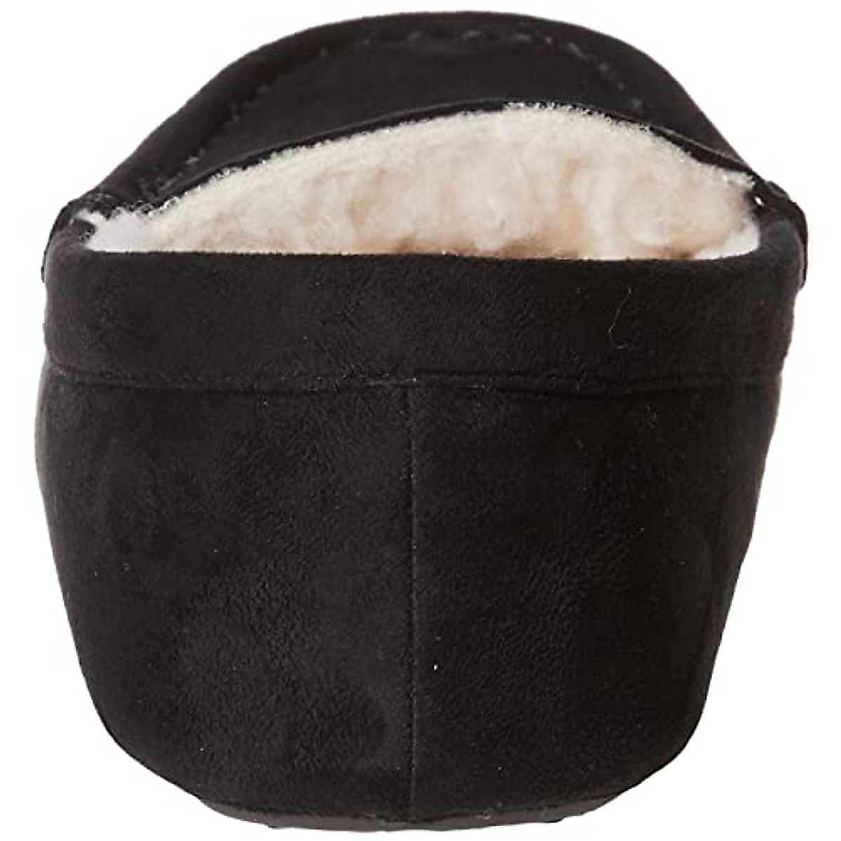 Amazon Essentials Women's Moccasin Slipper, Black, 7