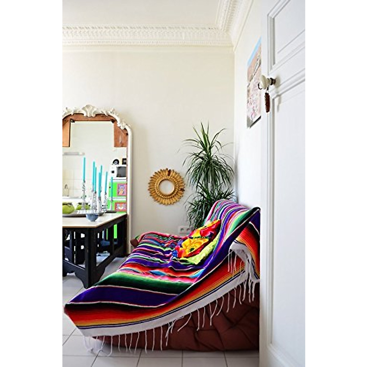 Six Sarape XL Meditation Blanket Wholesale Serape (6) Mexico Throw Yoga Mat Accessory Mexican000203