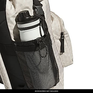 adidas Saturday Backpack, BOS Mini Monogram Wonder Beige/Black, One Size