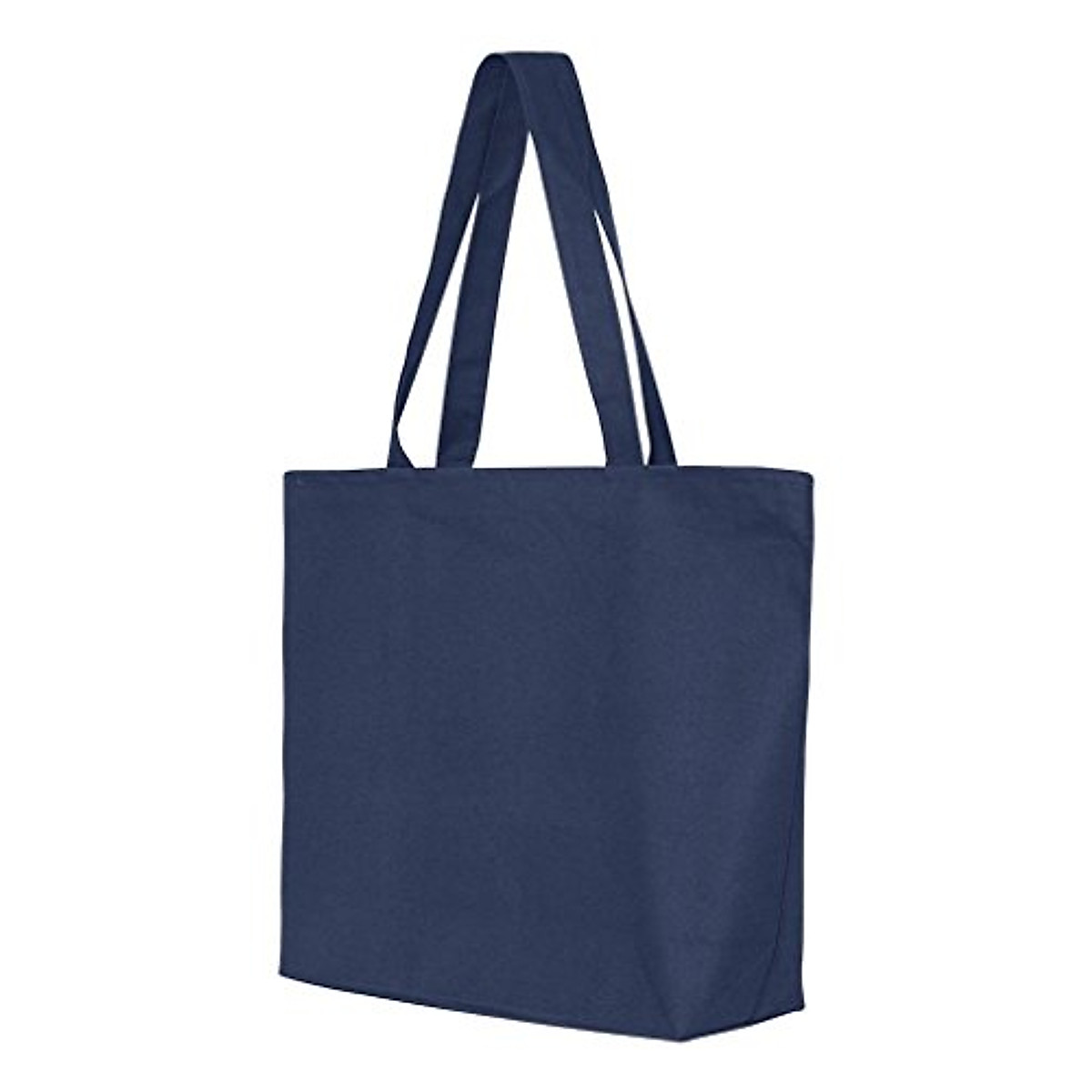 shop4ever® Life is Better at the Lake Heavy Canvas Tote with Zipper Sayings Reusable Shopping Bag 12 oz Navy -Pack of 1- Zip