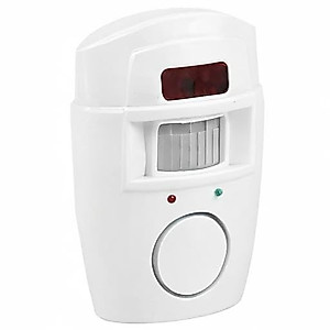 Motion Sensor Alarm, PIR Motion Sensor Detector Security Alarm System for Home Garage, 105dB Infrared Motion Alarm with Remote Control