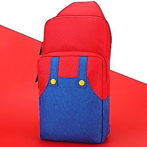 Owngen Cute Travel Bag for Nintendo Switch/Lite/OLED, Portable Small Sling Crossbody Shoulder Carrying Storage Backpack for NS Consolo, Charging Dock, Joy-Cons, Accessories for Men, Women