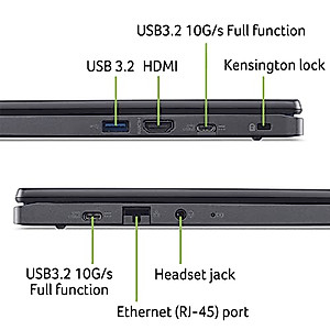 Acer Chromebook 516 GE 16'' QHD (Intel 12th Gen Core i5-1240P, 8GB RAM, 512GB PCIe SSD, RGB Backlit) Cloud Gaming & Business Laptop, WiFi 6E, RJ45, FHD, IST Cable, Chrome OS - 2023, Titanium Gray