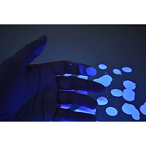 Opticz UV Blacklight Reactive Invisible Blue Ink Hand Stamping Document Marking Variety Kit