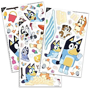 Colorforms Bluey Travel Set - Repositionable Pieces Stick Like Magic - Scenes and Pieces from The Show Bluey for Storytelling Imaginative Play - Travel Friendly - Ages 3+