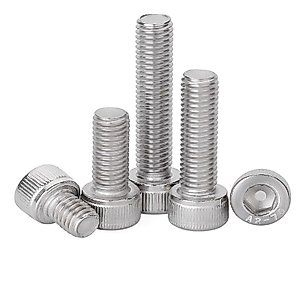 10pcs 304 Stainless Steel Cylindrical Head Hexagon Socket Screws Cup Head Hexagon Socket Screws Bolts Hexagon Socket Screws (Size : M5*12)