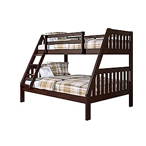 Donco Kids Austin Mission Twin Over Full Cappuccino Bunkbed