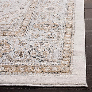 SAFAVIEH Isabella Collection 5'3" x 7'6" Cream/Beige ISA916B Oriental Non-Shedding Living Room Bedroom Dining Home Office Area Rug