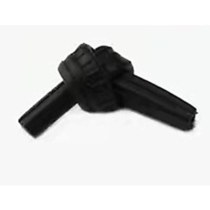 ExactFitt Silicone Rubber Anti-slip Eyeglass End Tips Ear Sock Pieces Tube Temple Sleeve for Glass Sunglass Eyeglasses TT006 (Black - 2 Pairs), 60mm