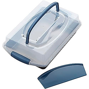 Wilton Perfect Results Non-Stick Oblong Cake Pan Set - Bake, Transport and Serve a Delicious Cakes, Brownies, Casseroles, 3-Piece, 13 x 9-Inch