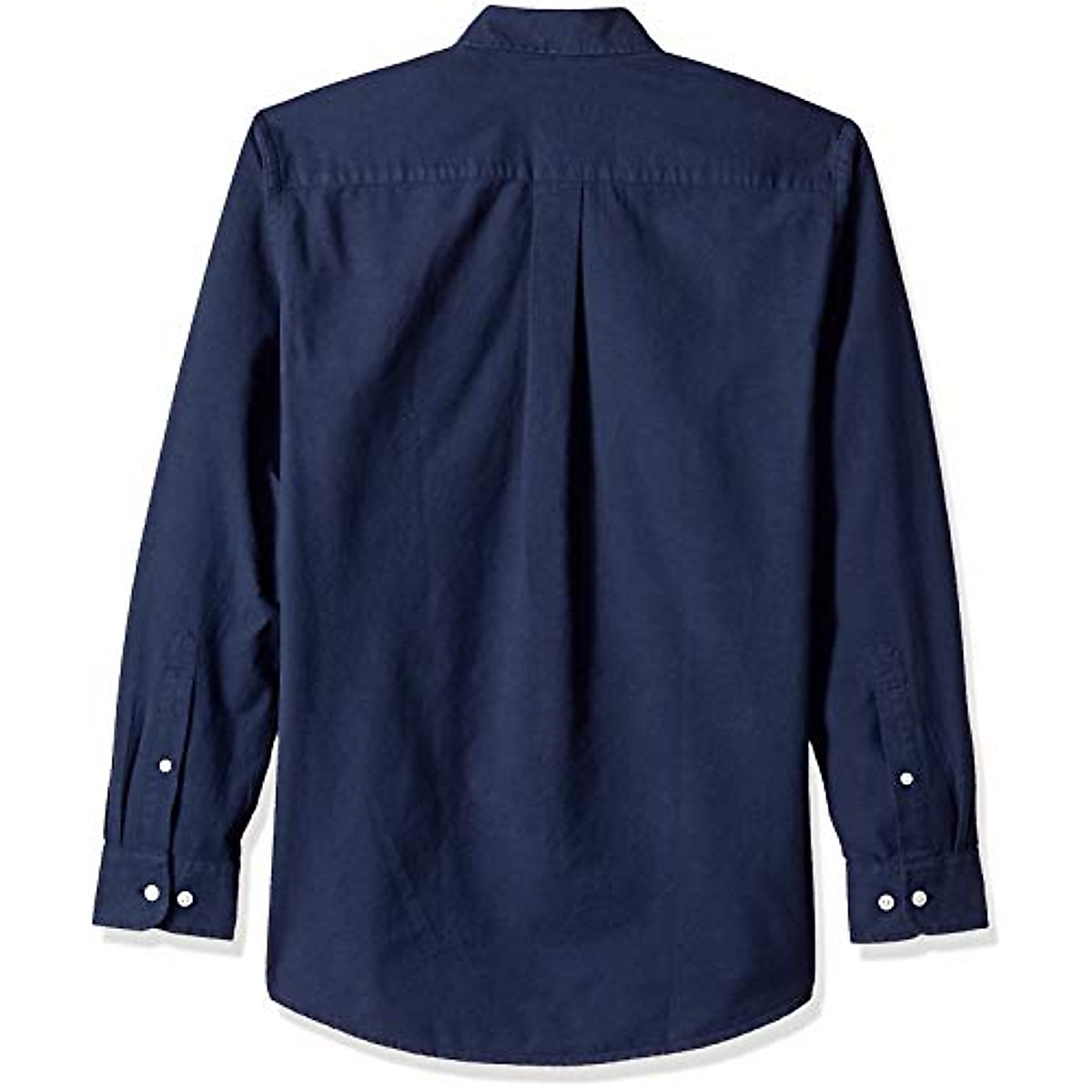 Amazon Essentials Men's Regular-Fit Long-Sleeve Pocket Oxford Shirt, Navy, Small