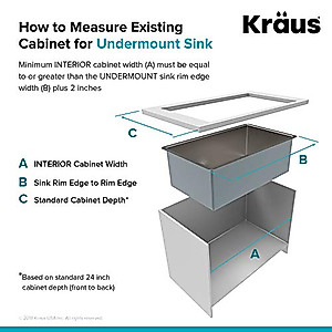 Kraus KHU103-32 Standart PRO 32 inch 16 Gauge Undermount 60/40 Stainless Steel Set (8 Item Bundle: Sink, Bottom Grid Assembly, Drain Cap x2, Kitchen Towel), 32, 50/40 Double Bowl, Silver